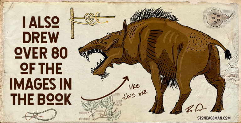 entelodont drawing - Untamed Science