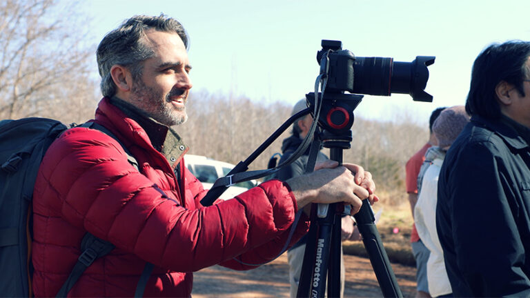 rob nelson with video camera - Untamed Science